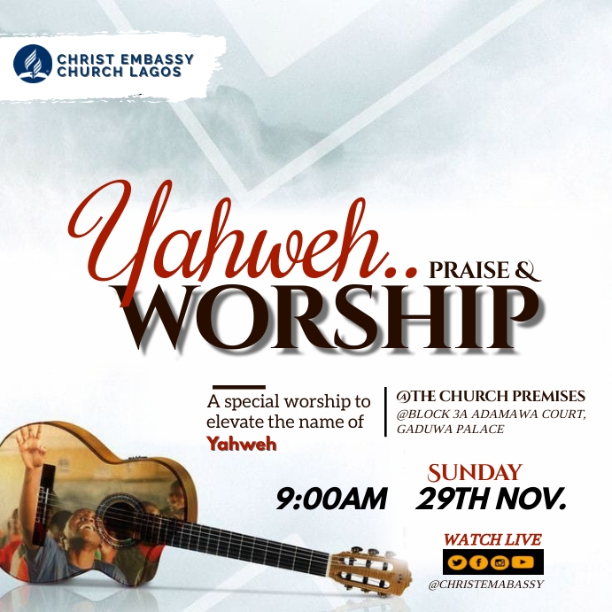 church concert flyer Template | PosterMyWall