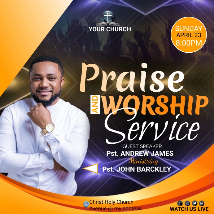 church concert flyer Template | PosterMyWall