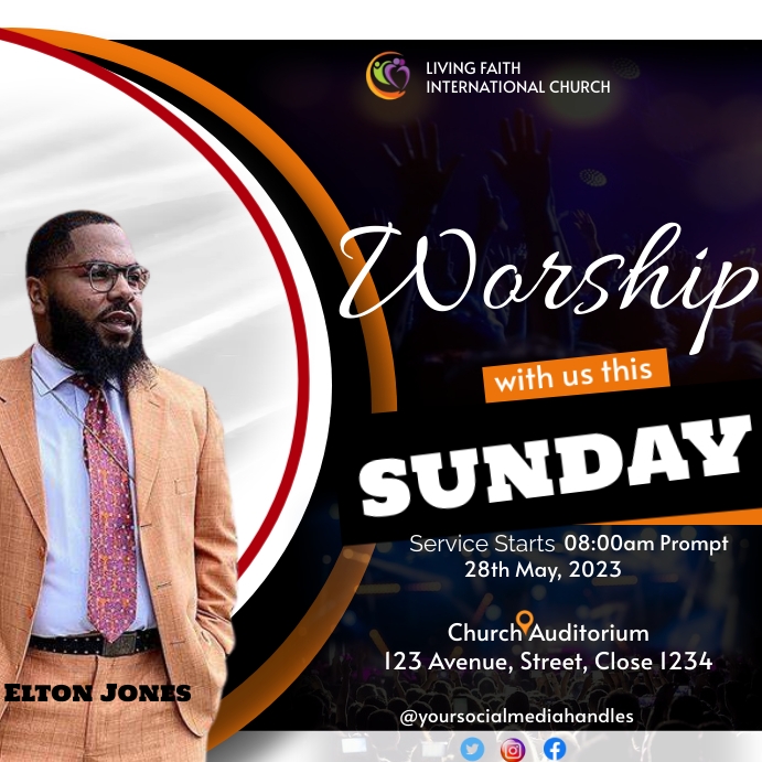 Church concert flyer Template | PosterMyWall