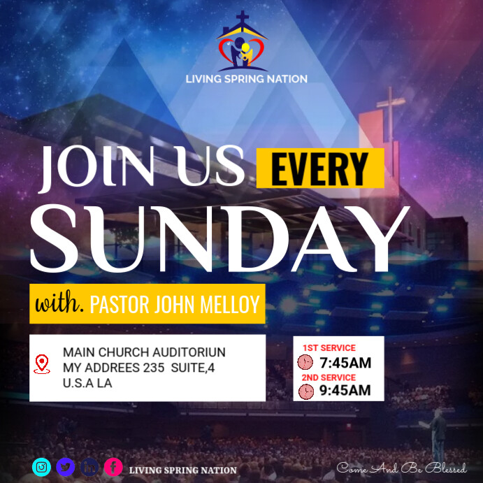 church concert flyer Template | PosterMyWall