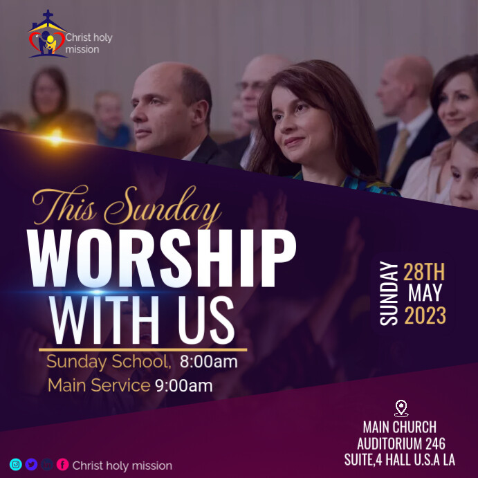 church concert flyer Template | PosterMyWall