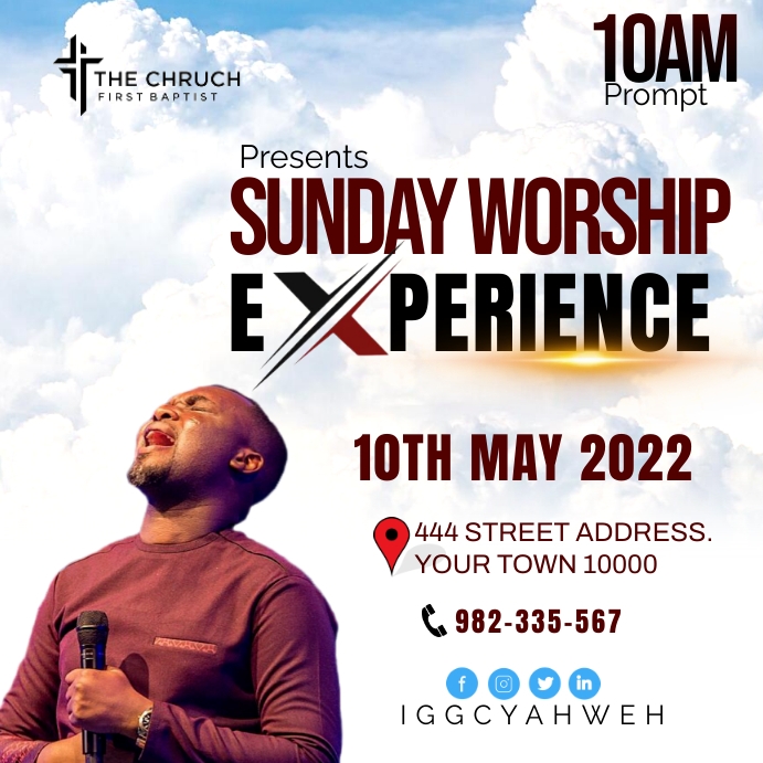 CHURCH CONCERT FLYER Template | PosterMyWall