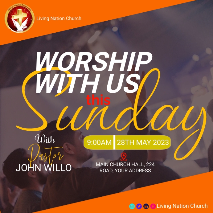 church concert flyer Template | PosterMyWall