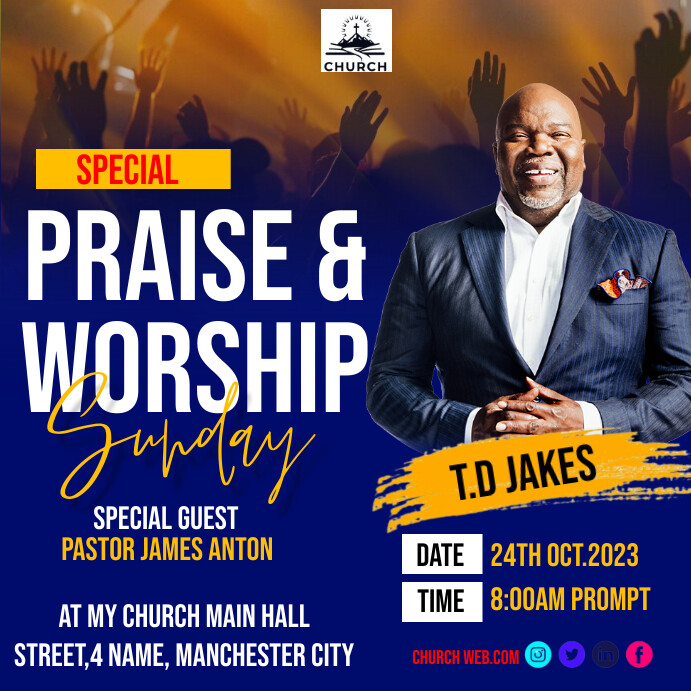 church concert flyer Template | PosterMyWall