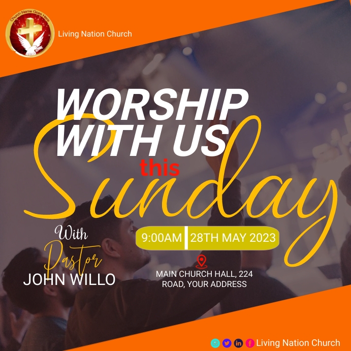 church concert flyer Template | PosterMyWall