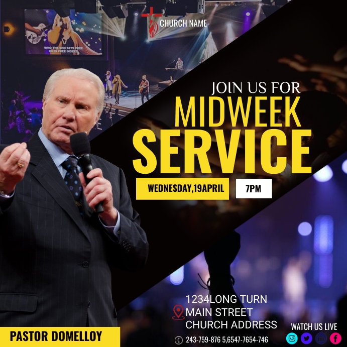 church concert flyer Template | PosterMyWall