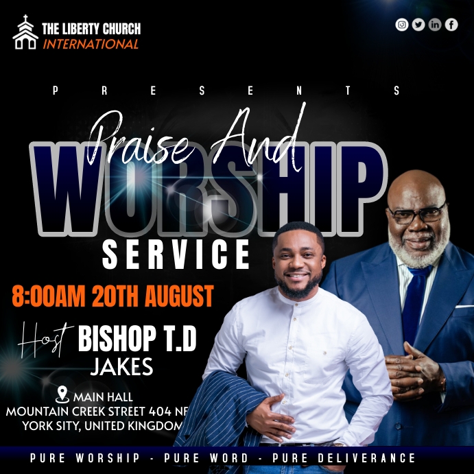 Church concert flyer Templat | PosterMyWall