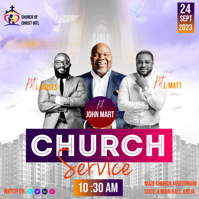 church concert flyer Template | PosterMyWall