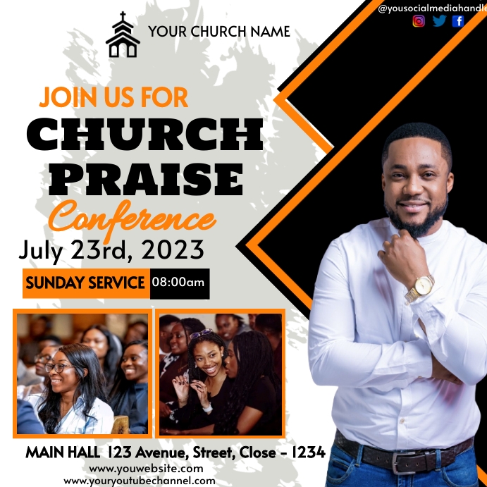 Church concert flyer Template | PosterMyWall