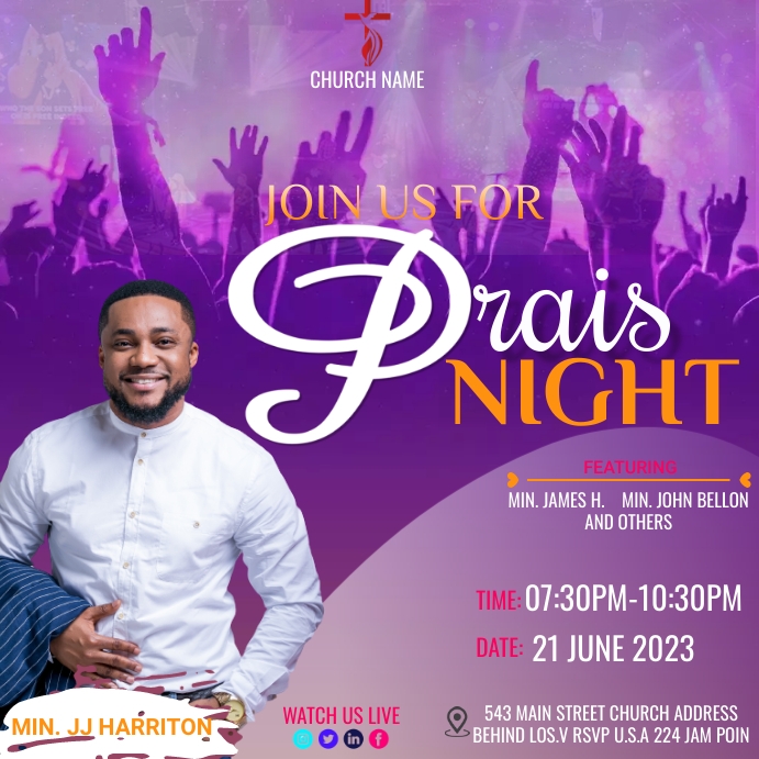 church concert flyer Template | PosterMyWall