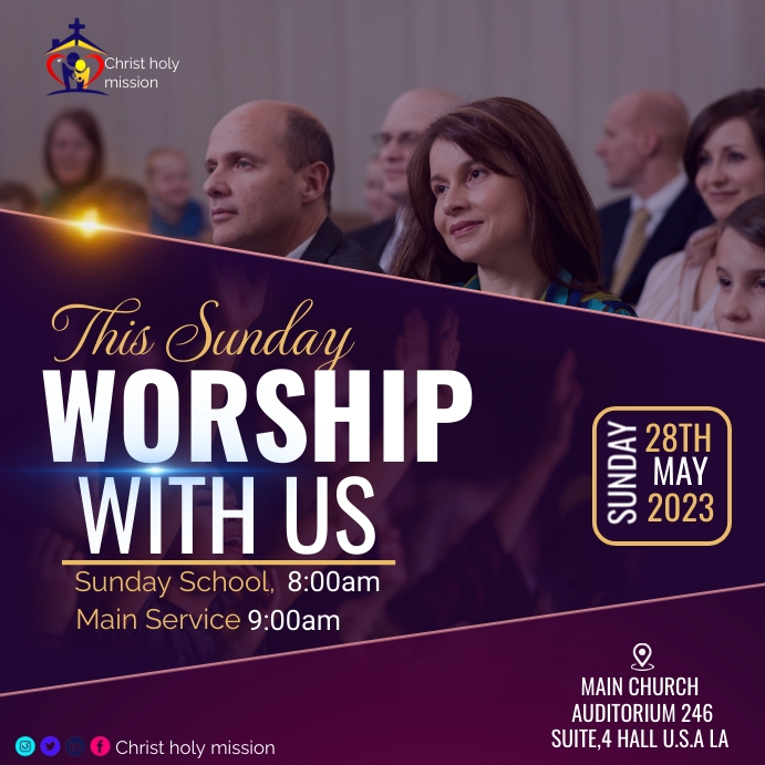 church concert flyer Template | PosterMyWall