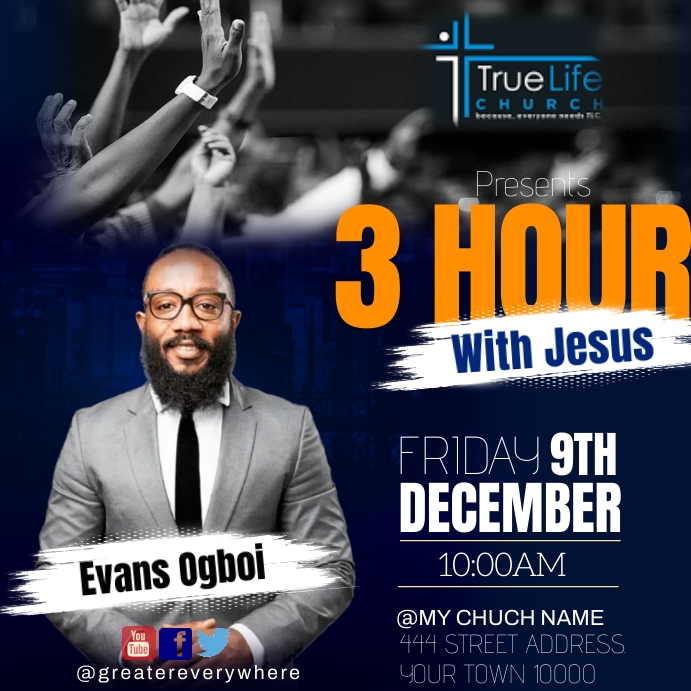 CHURCH CONCERT FLYER templaat | PosterMyWall