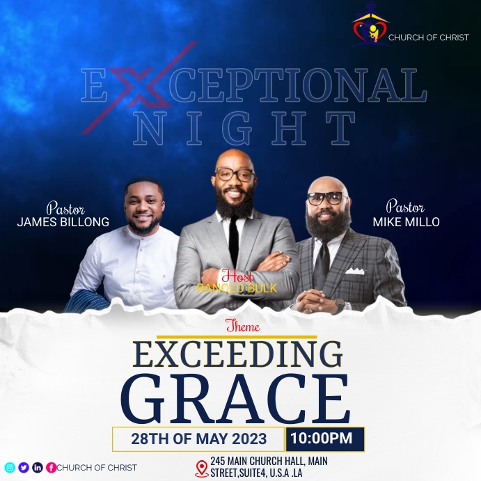 church concert flyer Template | PosterMyWall