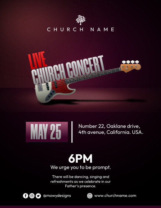 Church Concert Flyer Template | PosterMyWall