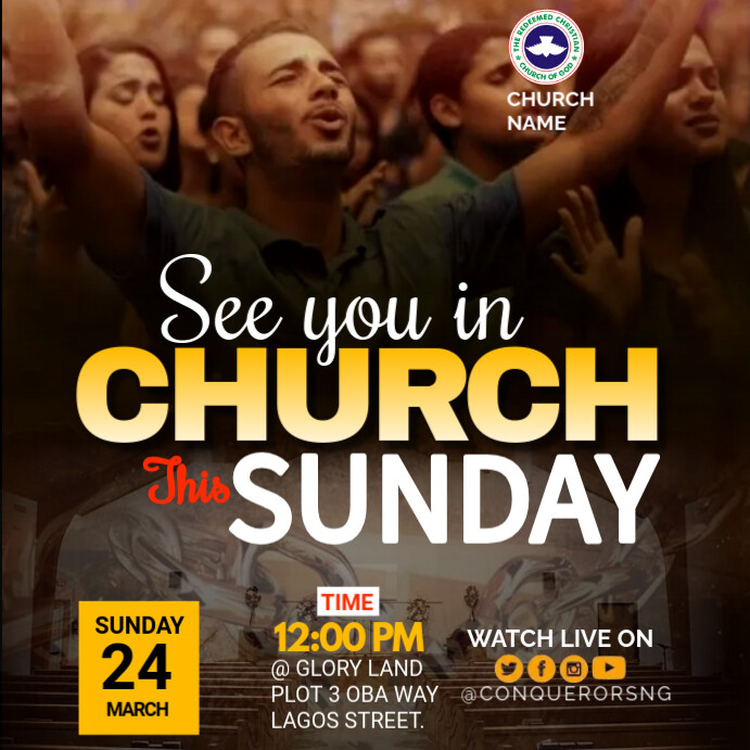 church concert flyer Template | PosterMyWall