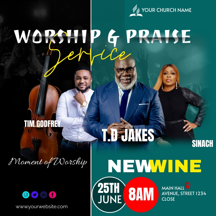 Church concert flyer Template | PosterMyWall