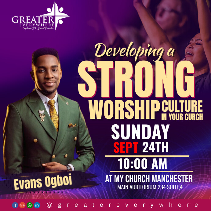 church concert flyer Template | PosterMyWall