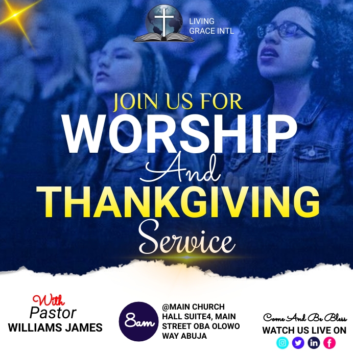 church concert flyer Template | PosterMyWall