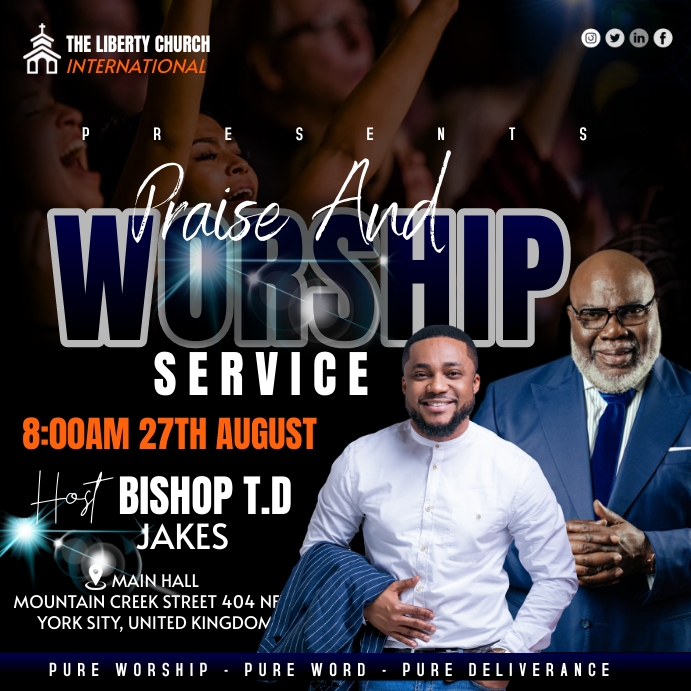 Church concert flyer Template | PosterMyWall