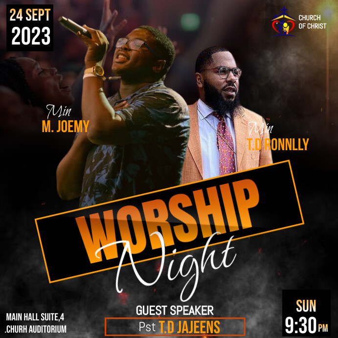 church concert flyer Template | PosterMyWall