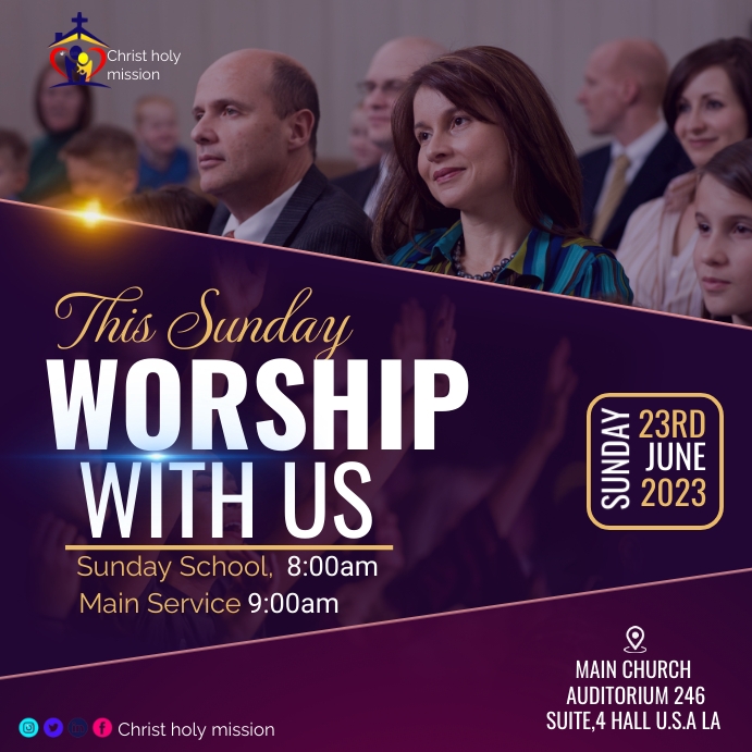 church concert flyer Template | PosterMyWall