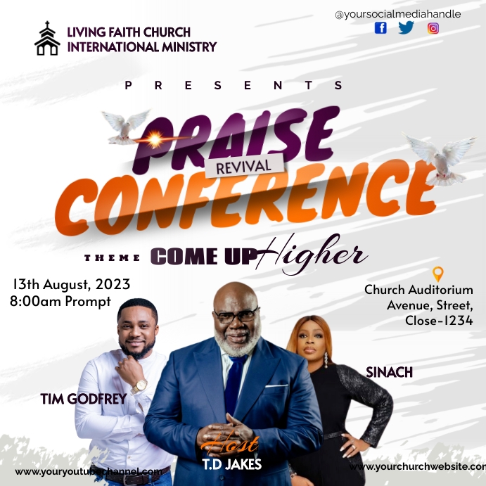 Plantilla de Church concert flyer | PosterMyWall