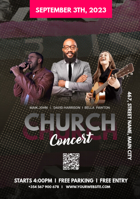 church concert template A1 | PosterMyWall