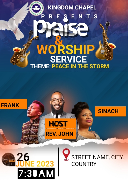 Plantilla de Church concert template | PosterMyWall