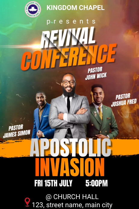 CHURCH CONFERENCE (19) Template | PosterMyWall