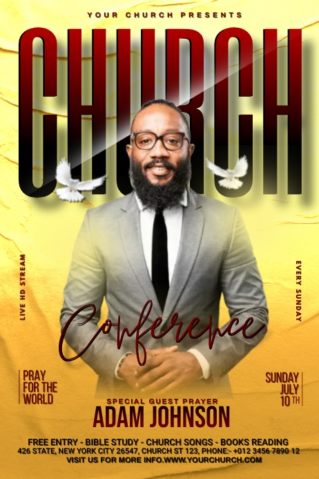 CHURCH CONFERENCE (2) Template | PosterMyWall
