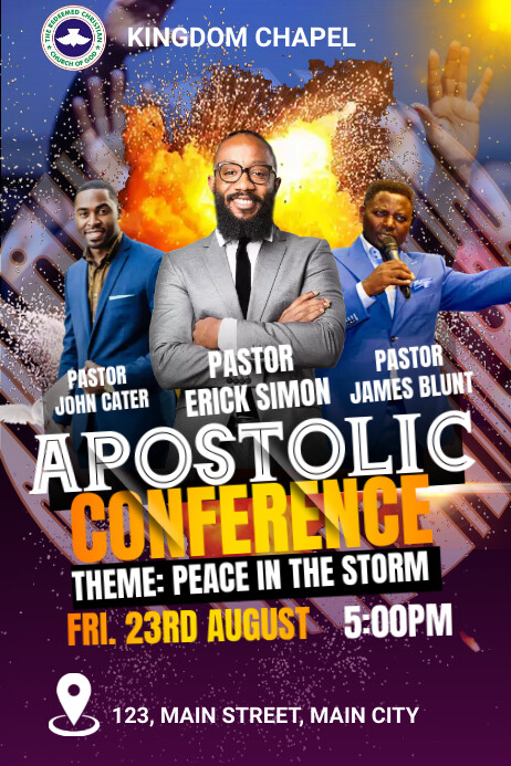 CHURCH CONFERENCE (20) Template | PosterMyWall