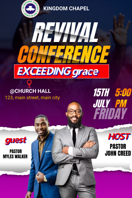 CHURCH CONFERENCE (7) Template | PosterMyWall