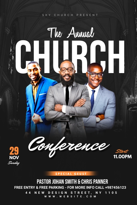 Church Conference ad Template | PosterMyWall