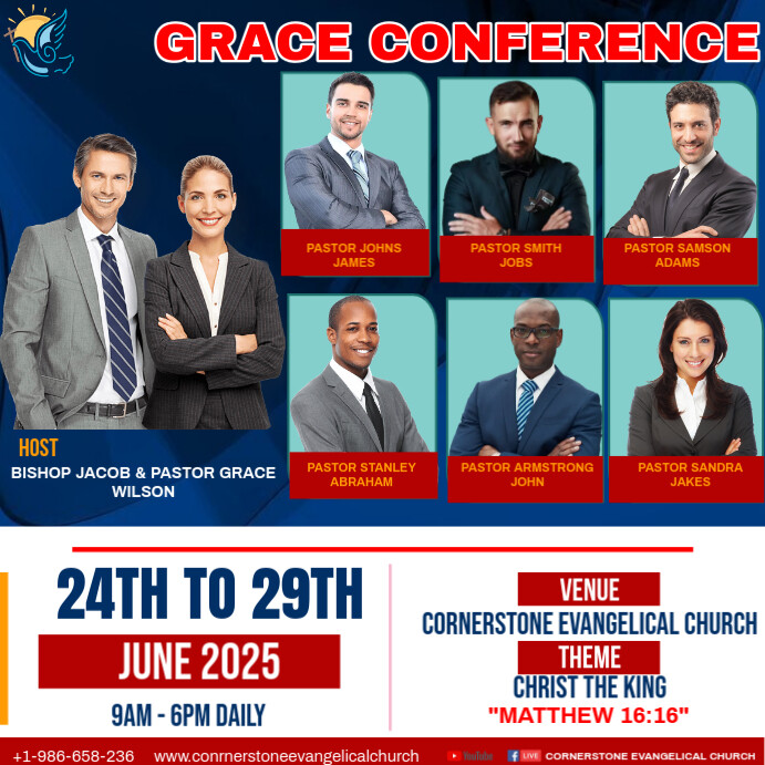 Modèle Church Conference Ad | PosterMyWall