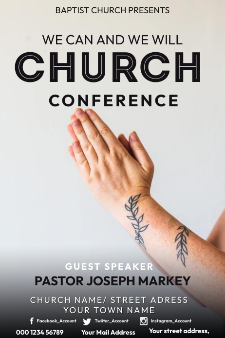 Church Conference Ads Template | PosterMyWall