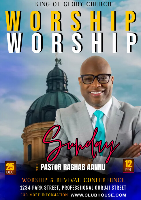 church conference advertisement Template | PosterMyWall