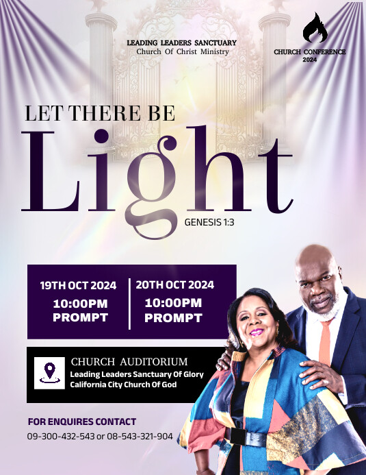 Church conference and programs invitation tem Template | PosterMyWall