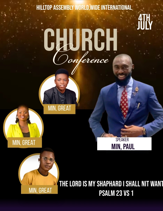 CHURCH conference bannerFLYER Template | PosterMyWall