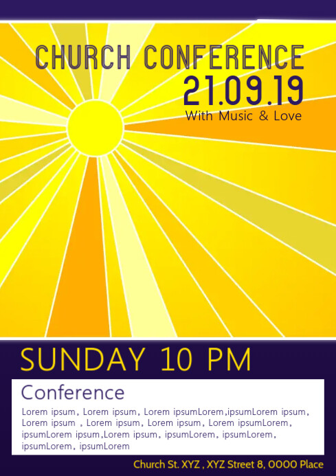 Church Conference Concert Gospel Pastors Template | PosterMyWall