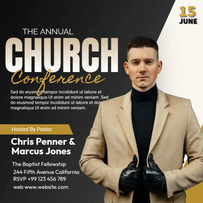 Church Conference Template | PosterMyWall