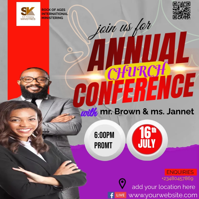 church conference Template | PosterMyWall