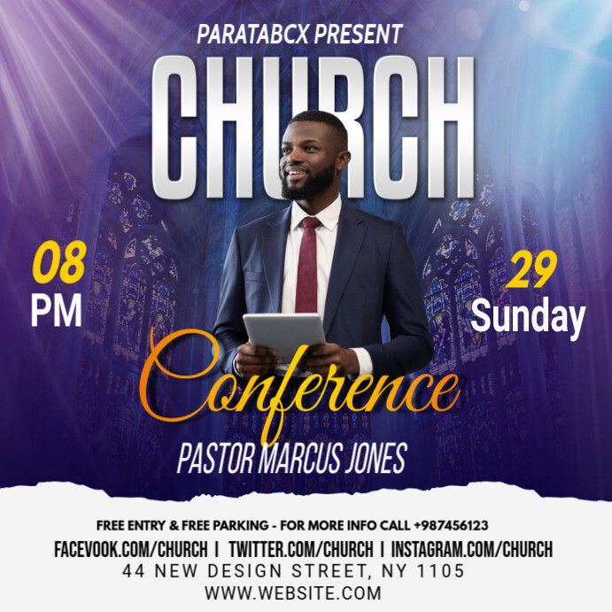 Church Conference Template | PosterMyWall