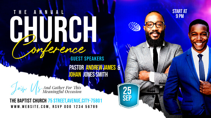Church Conference Template | PosterMyWall