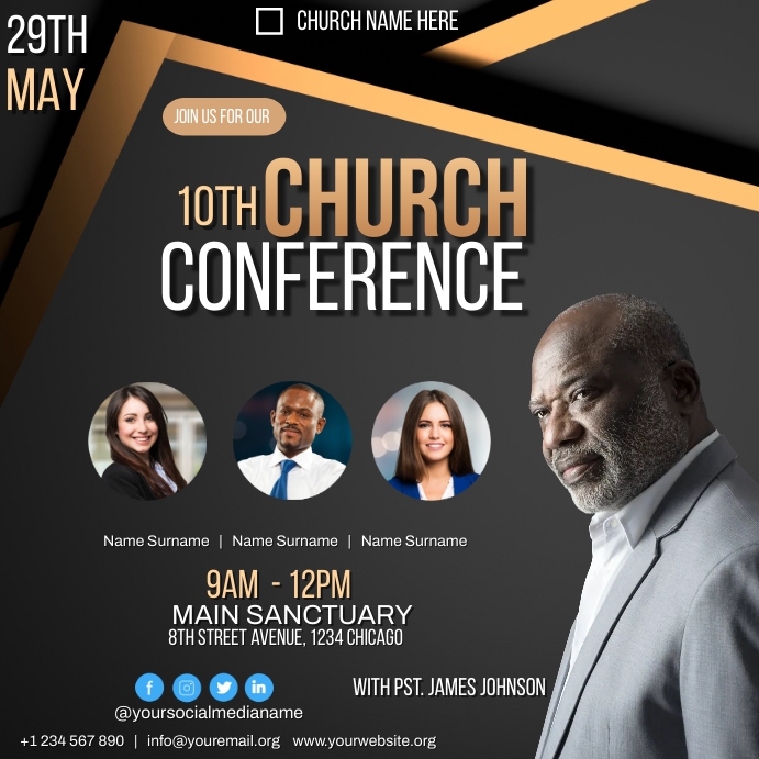 church conference Template | PosterMyWall