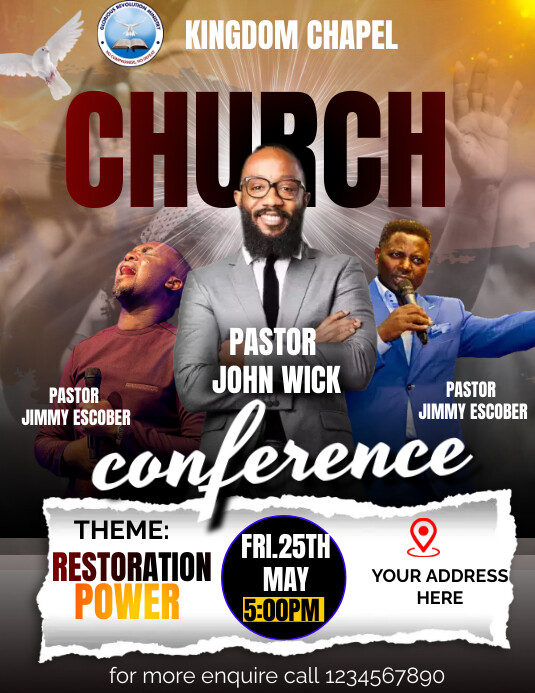 Plantilla de CHURCH CONFERENCE | PosterMyWall