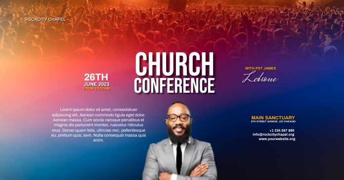 church conference Template | PosterMyWall