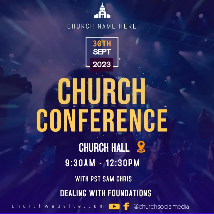 church conference Template | PosterMyWall