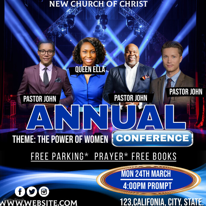 Modèle Church conference design template | PosterMyWall