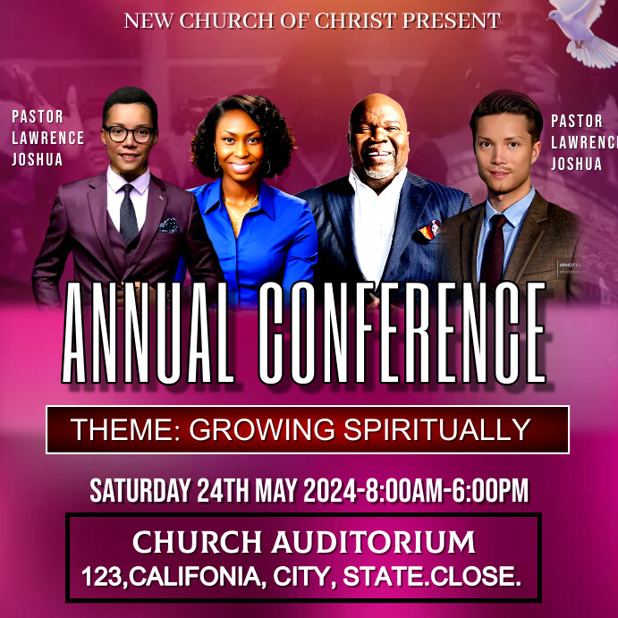 Church conference design template | PosterMyWall