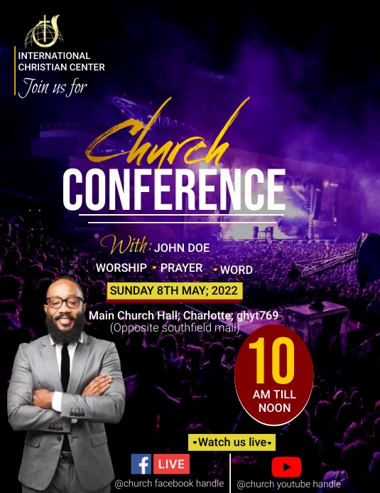 church conference Template | PosterMyWall